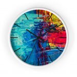Abstract Painting Style | Wall Clocks - Clarita