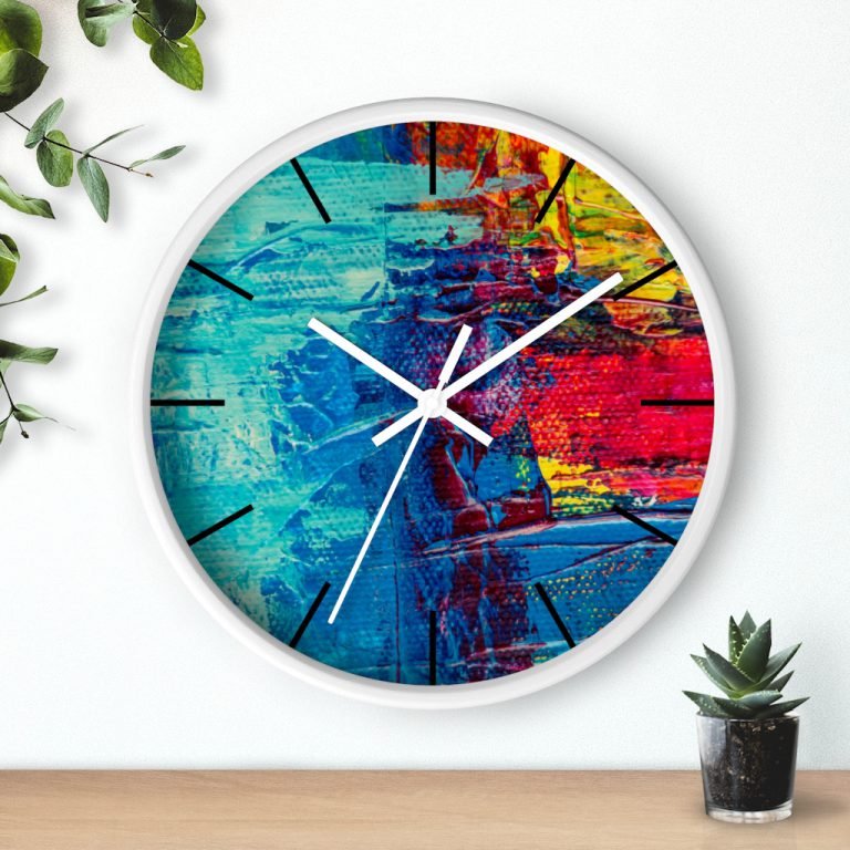 Abstract Painting Style | Wall Clocks - Clarita